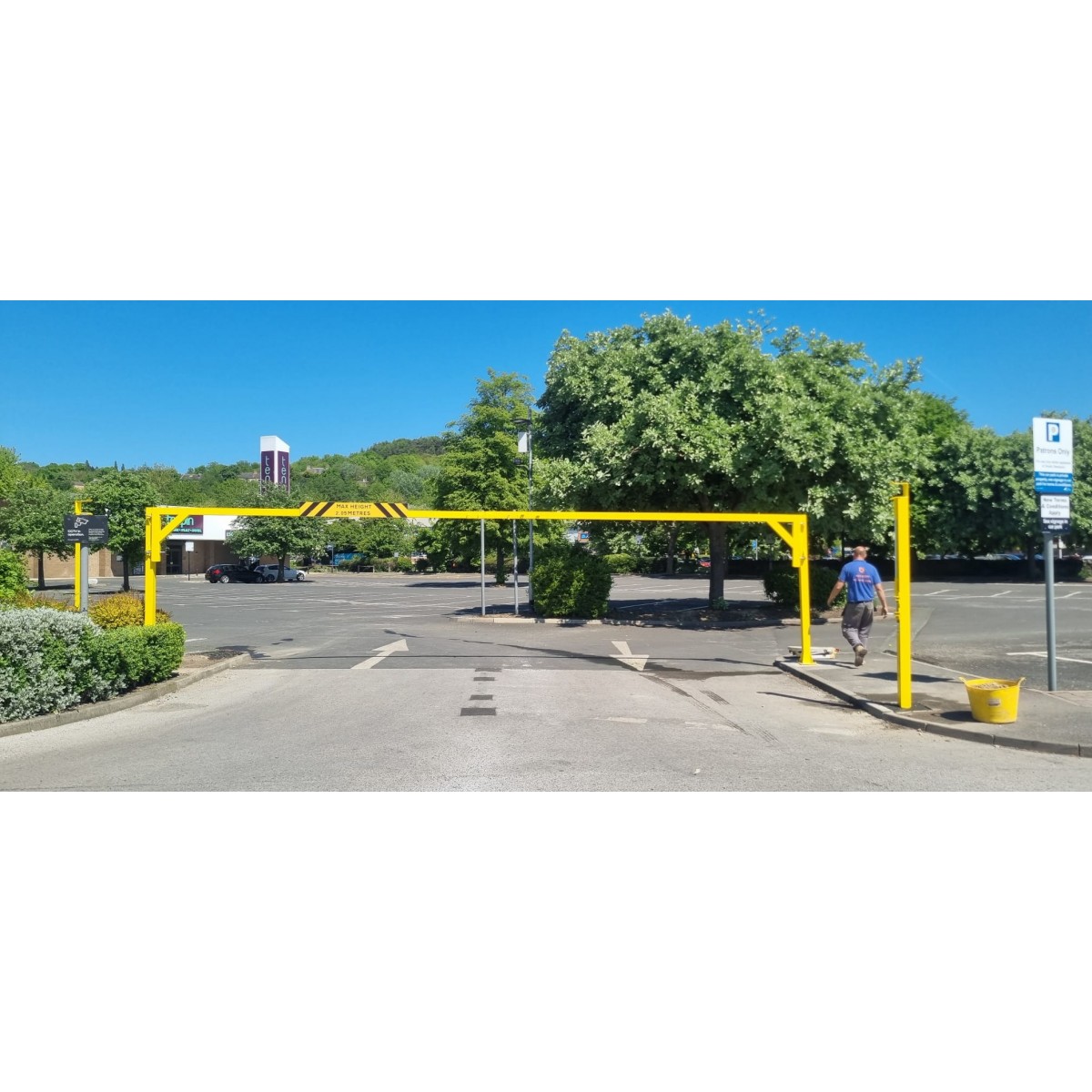 Car Park Height Restriction Barrier | 6-12 Metres | Manufacturer - We ...