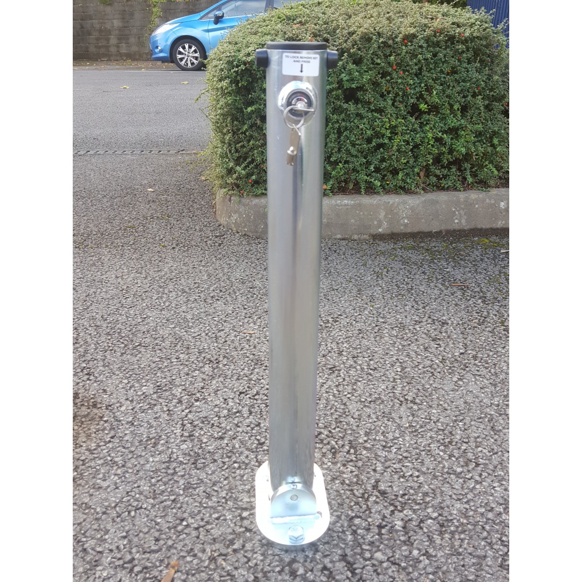 Folding Parking Post | Integral Lock | Driveway Post | We Can Install