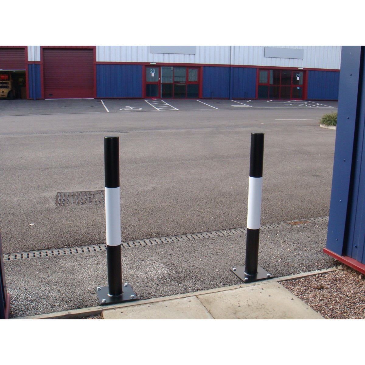 Fixed Steel Post - Hi-Visibility | Heavy Duty Bollard | British Made
