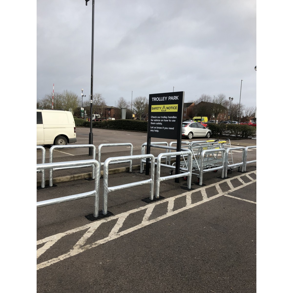 Trolley Bay Hoop Barrier | Galvanised | Heavy Duty | Manufacturer