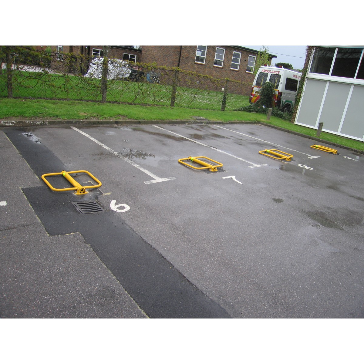 Winged Fold Down Parking Post | Integral Lock | British Made We Can Install