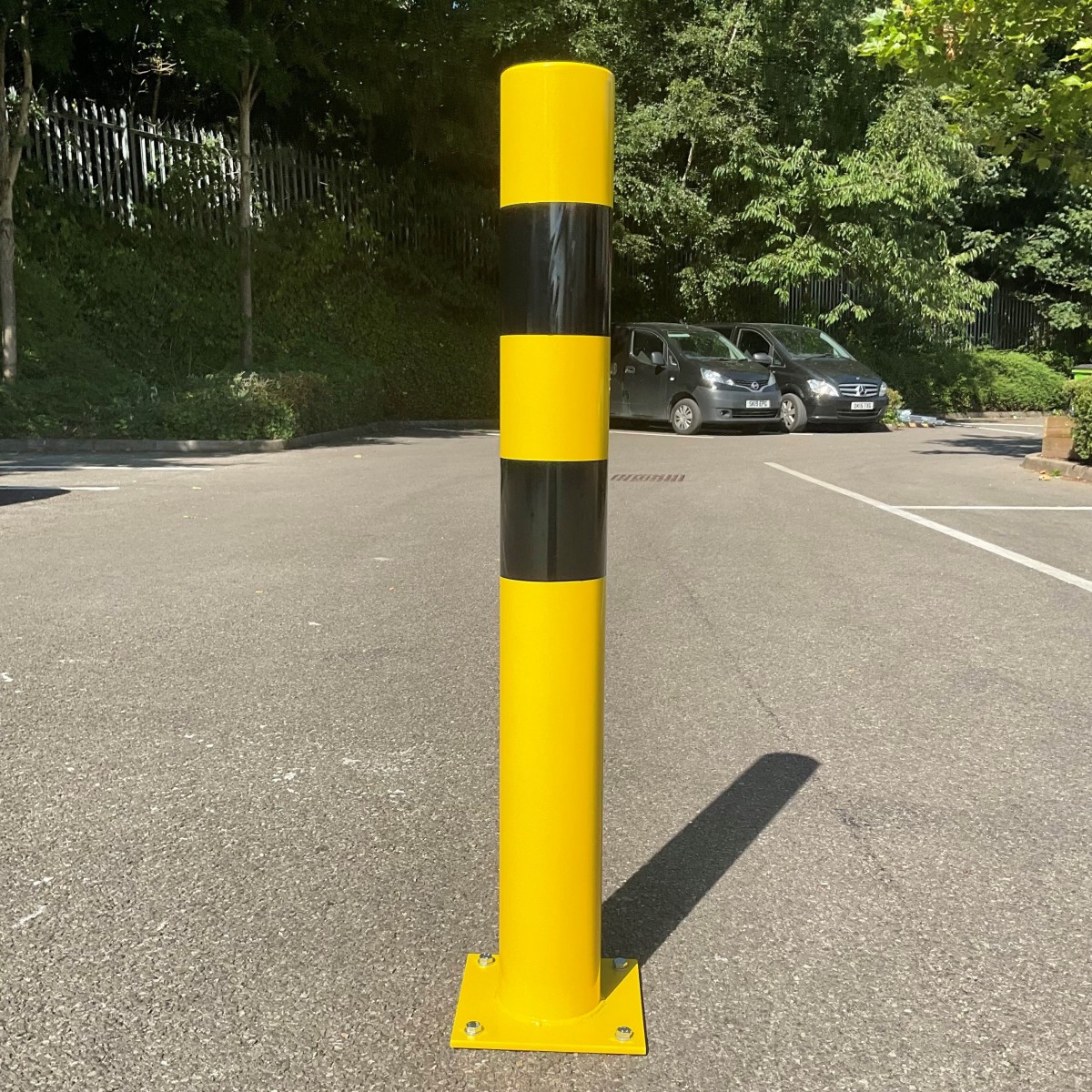 Steel Protection Bollard Heavy Duty | Warehouse Bollard Yellow & Black ...