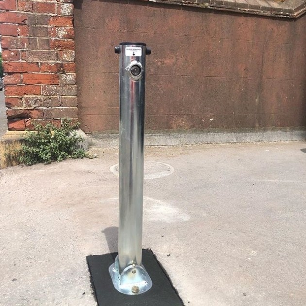 Folding Parking Post | Driveway Post | Manufacturer | We Can Install