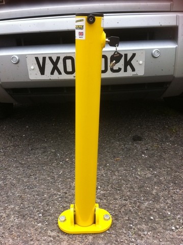 Fold Down Parking Post | Hi Vis Yellow | Parking Equipment | STOPEM