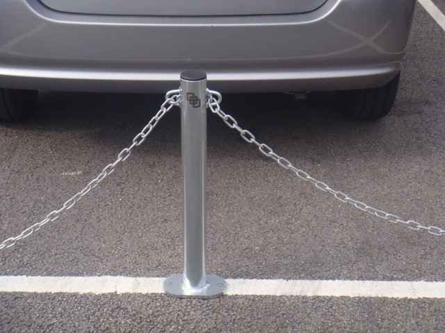 Fixed Steel Post - Bolt Down | Chain Post | Driveway Post | We Can Install