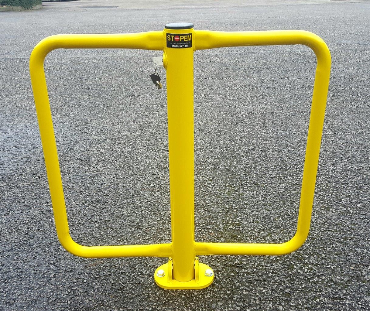 Winged Fold Down Parking Post | Integral Lock | British Made We Can Install