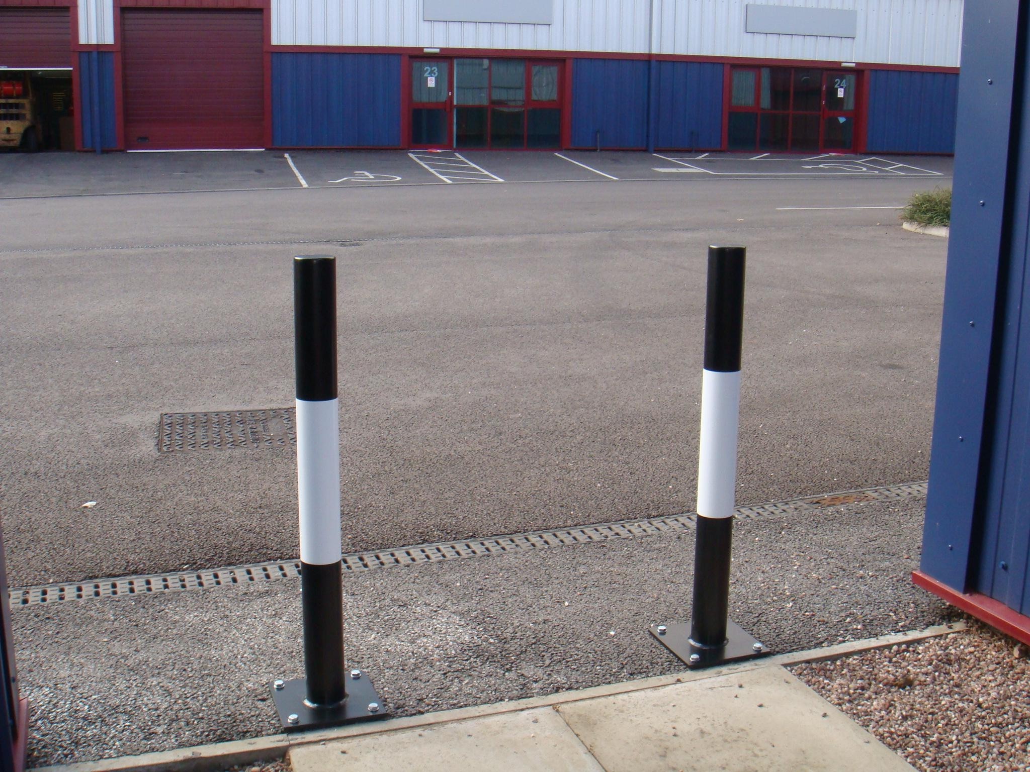 Fixed Steel Post - Hi-Visibility | Heavy Duty Bollard | British Made