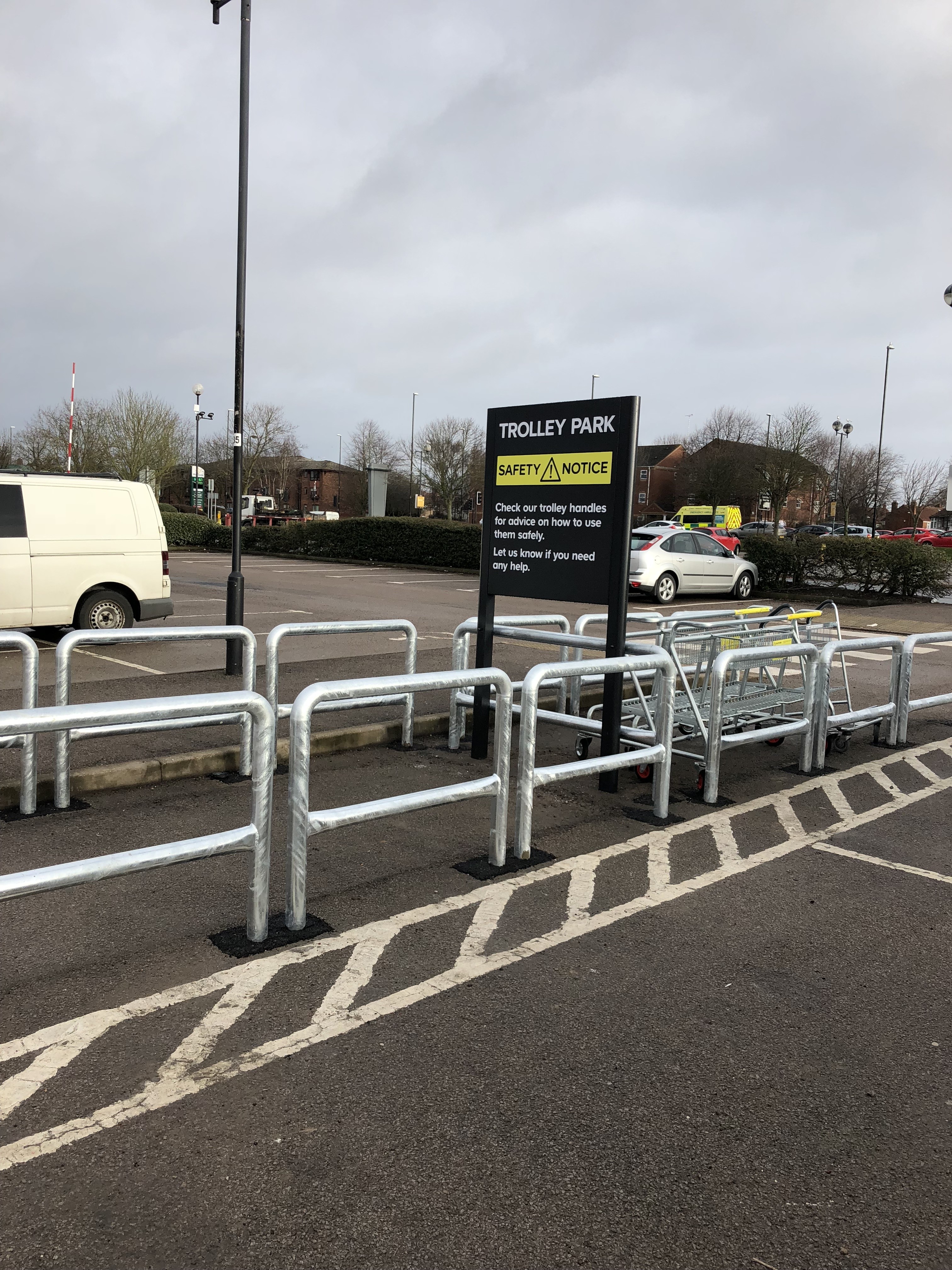 Trolley Bay Hoop Barrier | Galvanised | Heavy Duty | Manufacturer