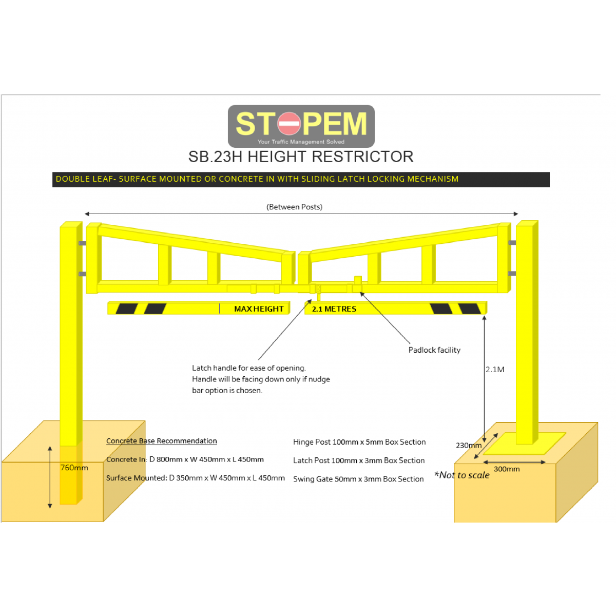 Double Leaf Height Restriction Barrier | Access Control | Manufacturer ...